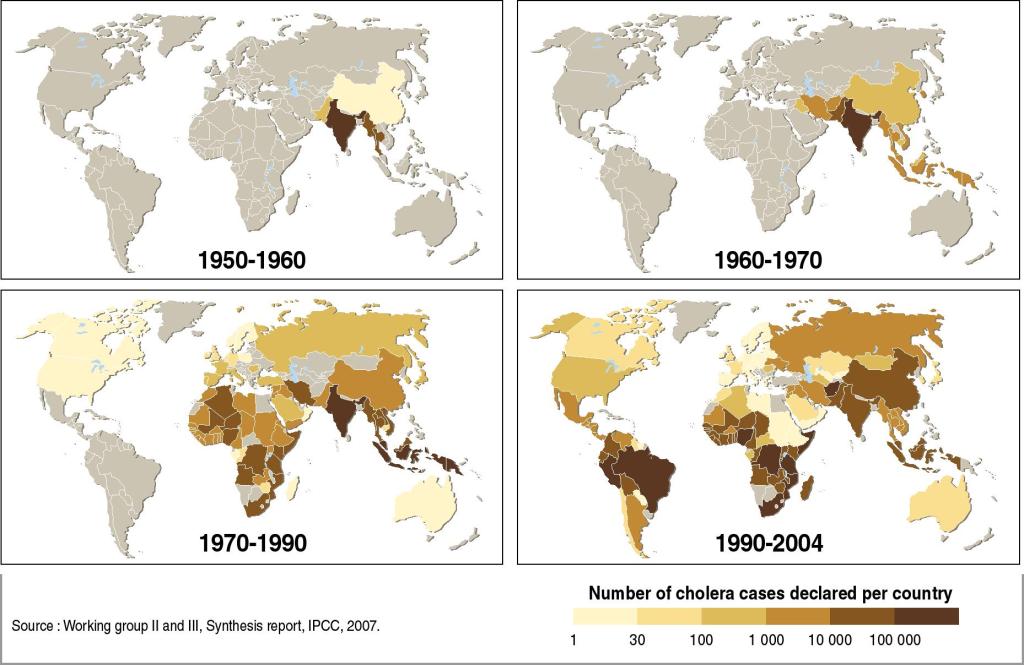 cholera spread map - One Man's World